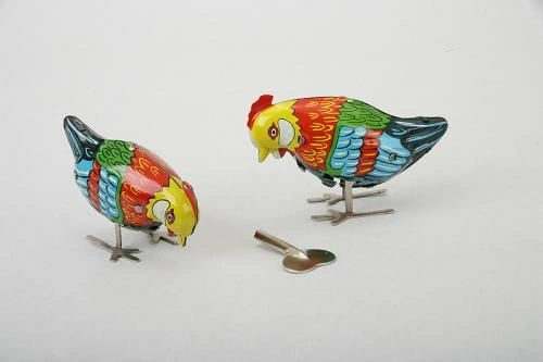 Tin Wind-Up Pecking Chickens | The Toy Chest Of Baby Einstein Wiki | Fandom