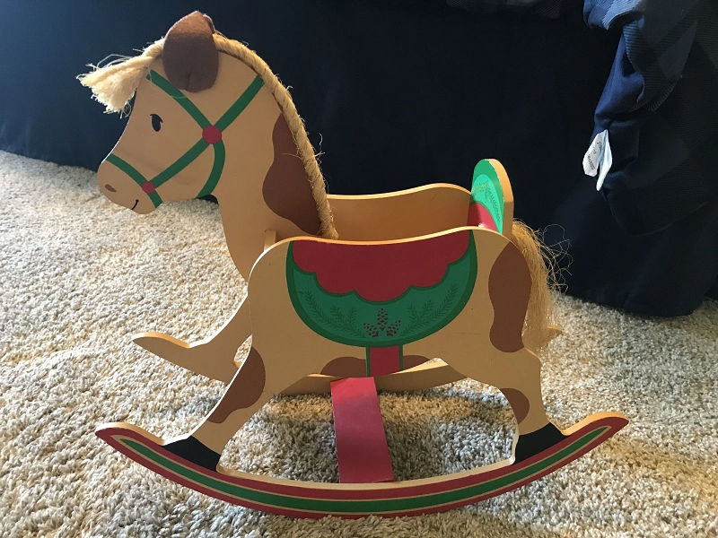Wooden Christmas Rocking Horse | The Toy Chest Of Baby Einstein Wiki ...