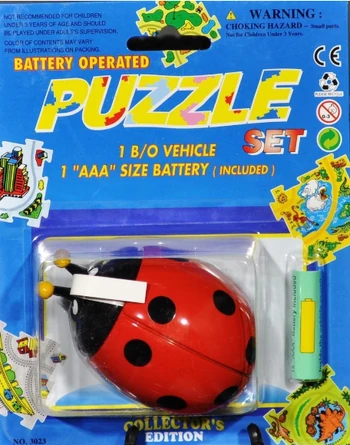Battery-Operated Puzzle Vehicle Set: Ladybug | The Toy Chest Of Baby ...