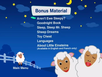 Lullaby Time DVD Menu | The True Baby Einstein Wiki | Fandom