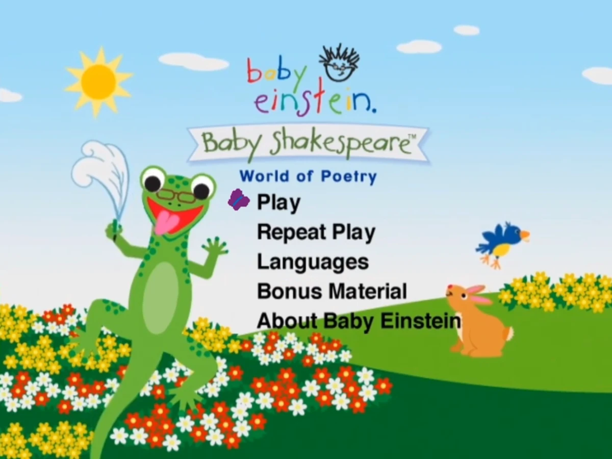 Baby Shakespeare DVD Menu | The True Baby Einstein Wiki | Fandom