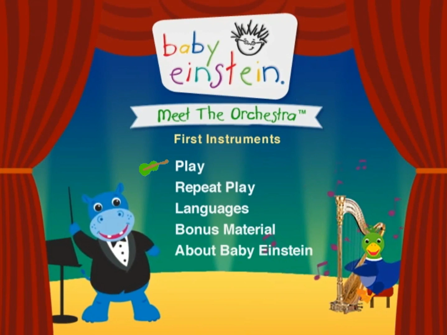 Baby Einstein Numbers Nursery Dvd Menu