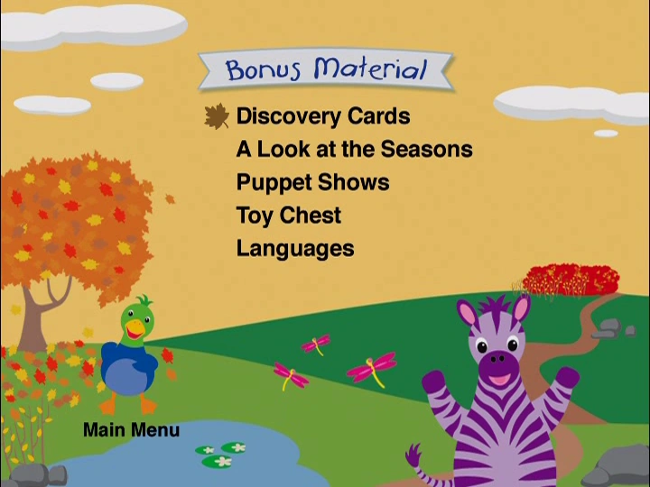 Baby Einstein World Animals Dvd Menu