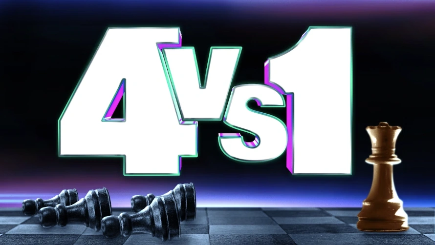 4 Vs. 1 | The Try Guys Wiki | Fandom