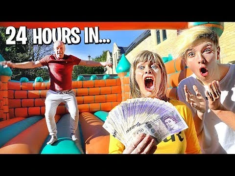 Last To Leave Bounce House Wins $10,000 - Challenge | The ultimate ...