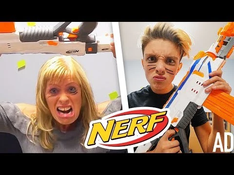 CRAZY FAMILY NERF WAR!!! | The ultimate morgz Wiki | Fandom