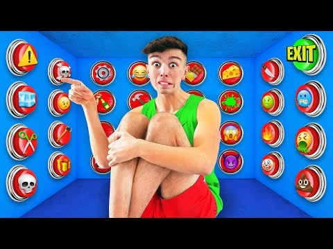 100 Mystery Buttons.. Only 1 Lets You ESCAPE this Box! | The ultimate ...