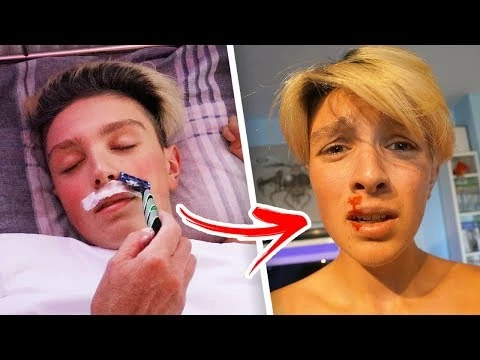 SHAVING MORGZ'S MOUSTACHE PRANK!! (Gone Badly Wrong) | The ultimate ...