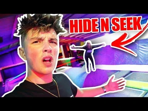 WORLD'S LARGEST TRAMPOLINE PARK *HIDE AND SEEK* CHALLENGE!! | The ...