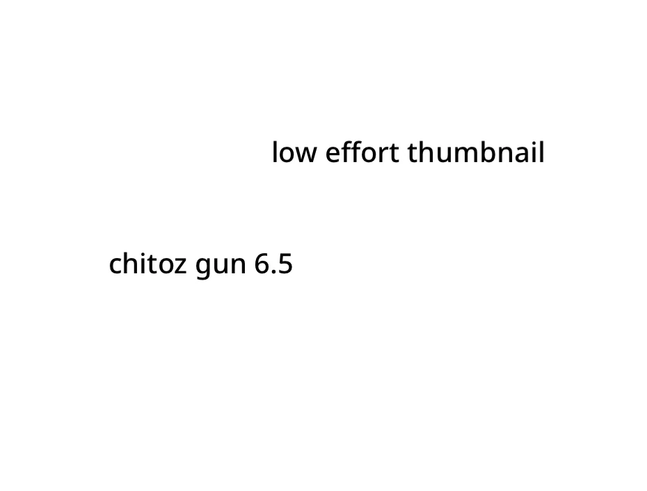 Chitoz gun 6.5 | The Uncool Kids Wiki | Fandom