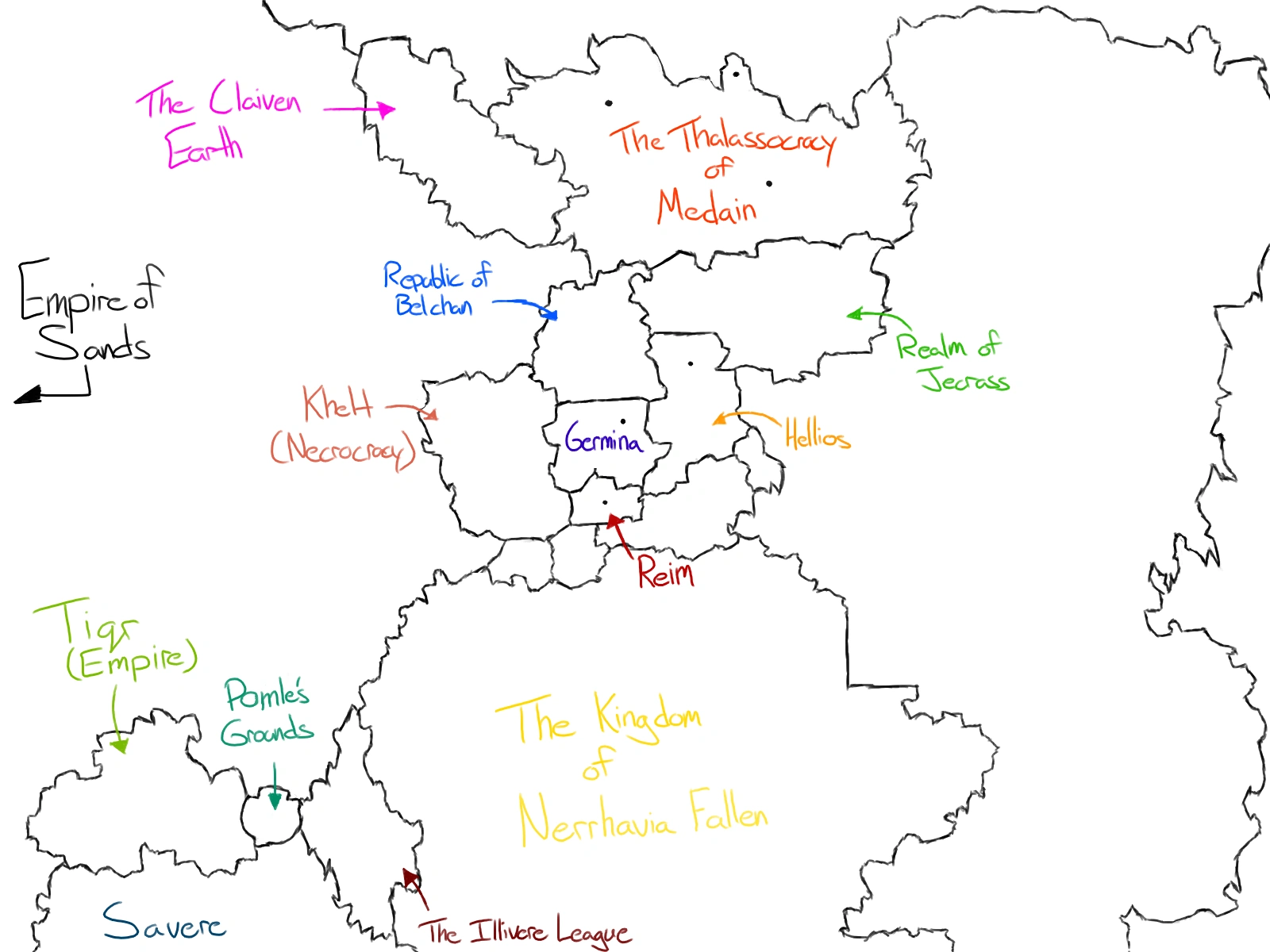 We need an updated map of Chandrar : r/WanderingInn