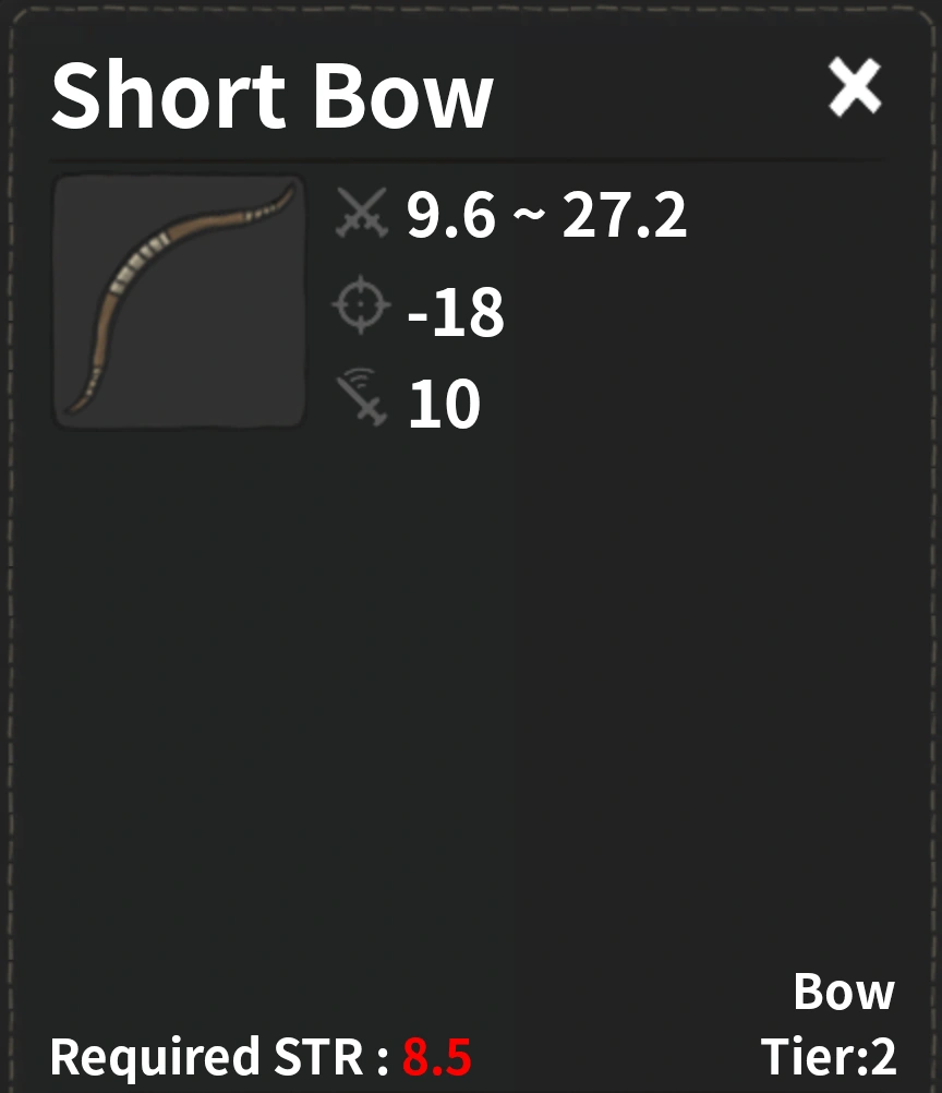 Short Bow | The Wild Darkness Wiki | Fandom