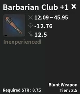 Barbarian Club | The Wild Darkness Wiki | Fandom