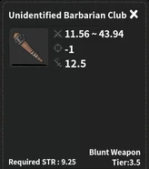 Barbarian Club | The Wild Darkness Wiki | Fandom