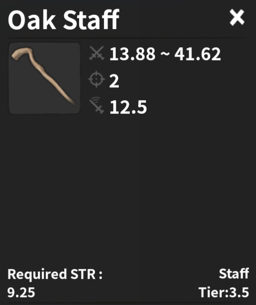 Oak Staff | The Wild Darkness Wiki | Fandom