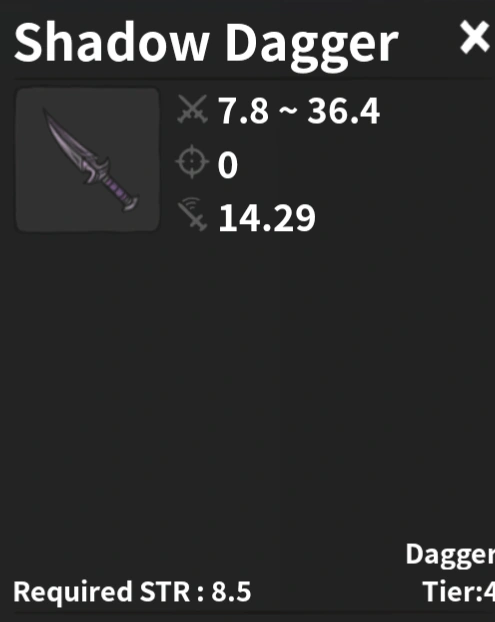 Shadow Dagger | The Wild Darkness Wiki | Fandom