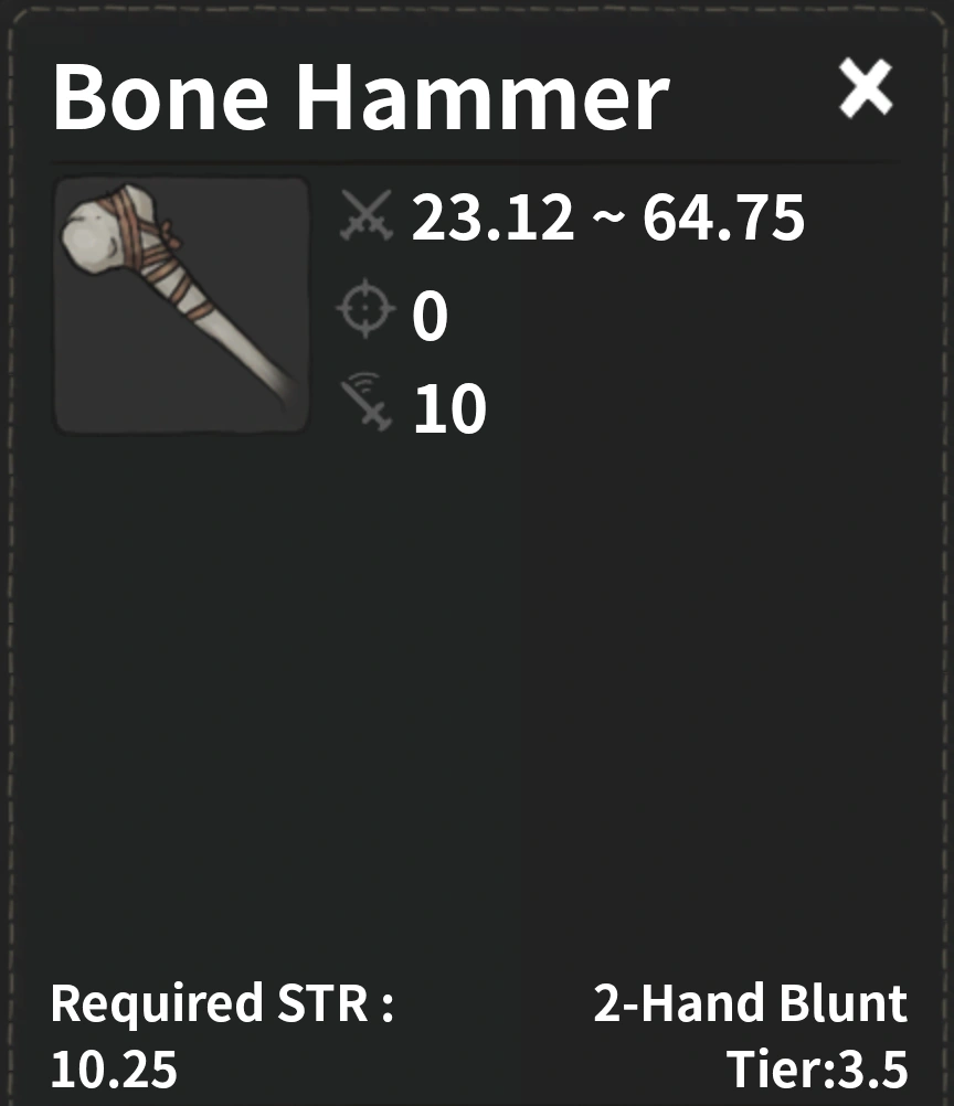 Bone Hammer | The Wild Darkness Wiki | Fandom