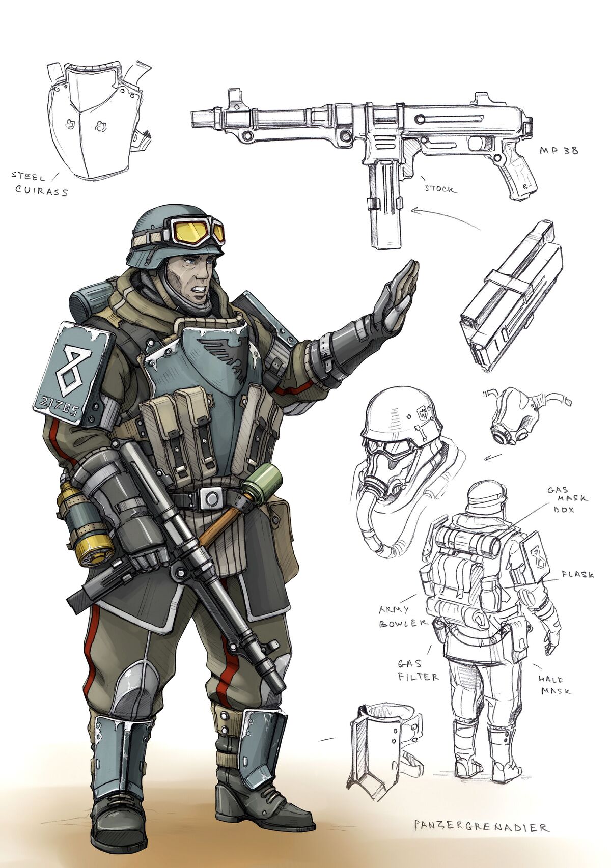 German Armored Soldier The Wolfenstein Fanon Wiki Fandom