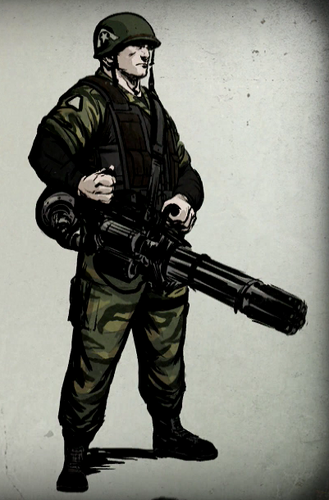 Us Minigunner The Wolfenstein Fanon Wiki Fandom