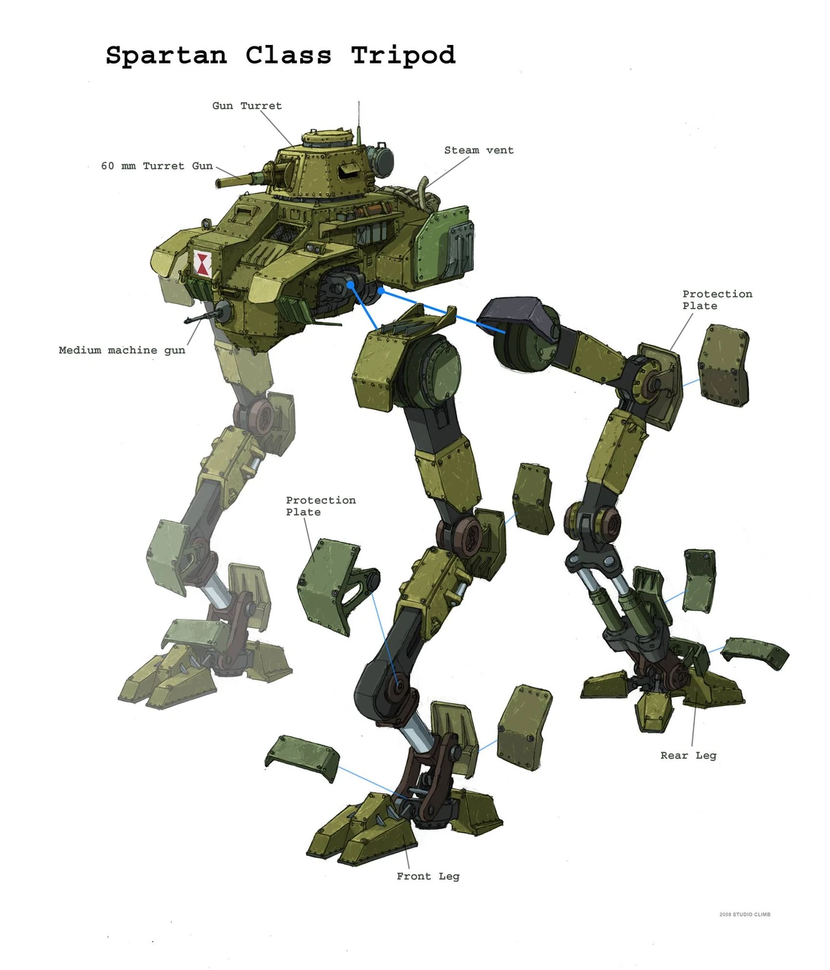 Spartan-class Battle Tripod | The Wolfenstein Fanon Wiki | Fandom