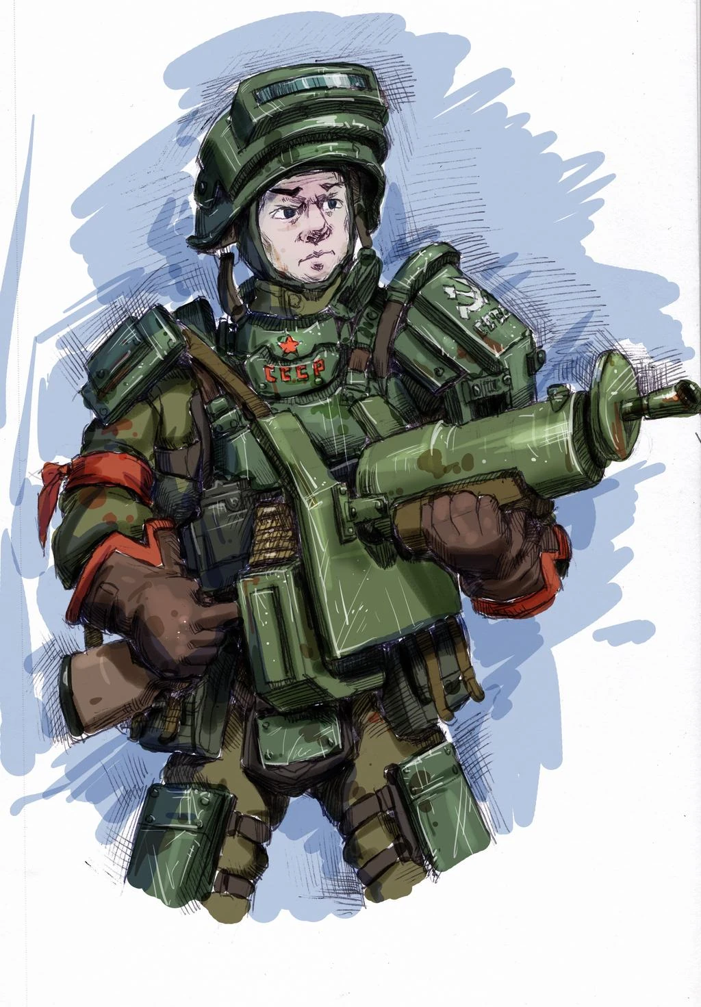 Russian Heavy Gunner | The Wolfenstein Fanon Wiki | Fandom