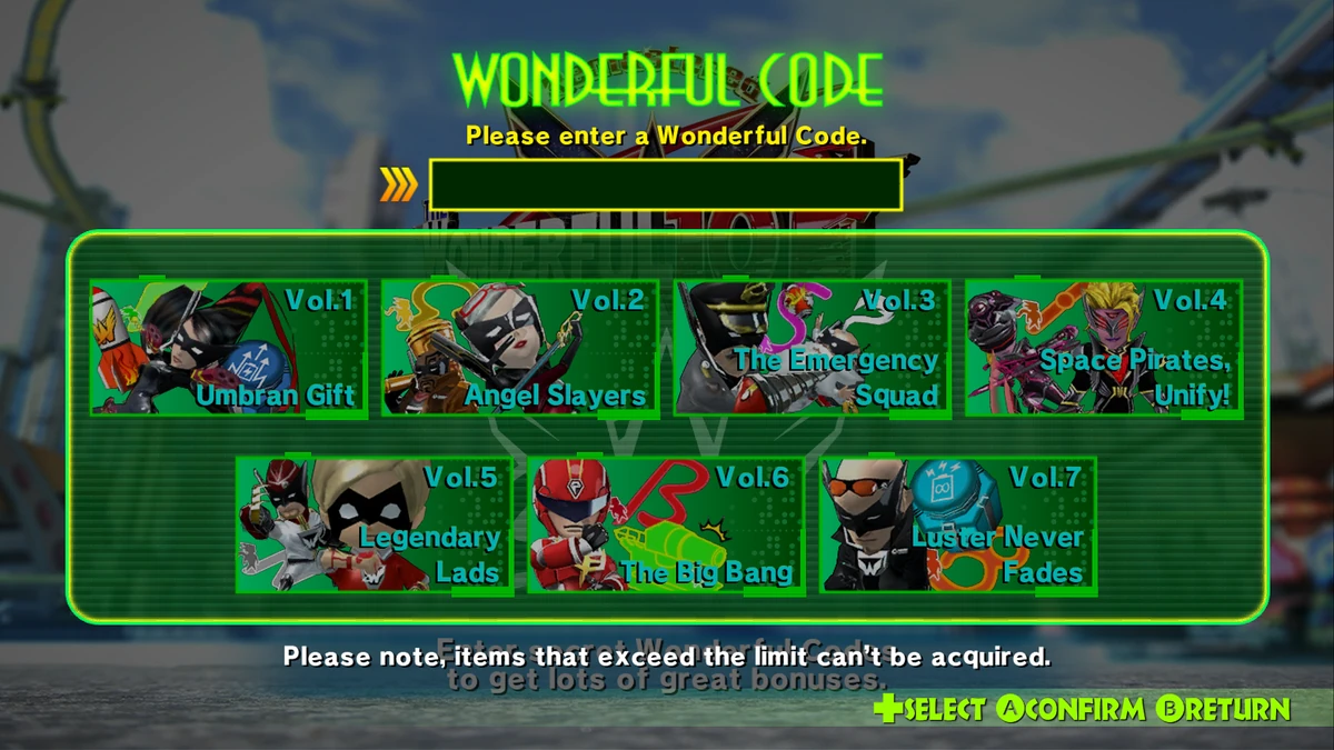 Wonderful Codes | The Wonderful 101 Wiki | Fandom