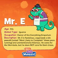 Mr. E/Gallery | The Work It Out Wombats Wiki | Fandom