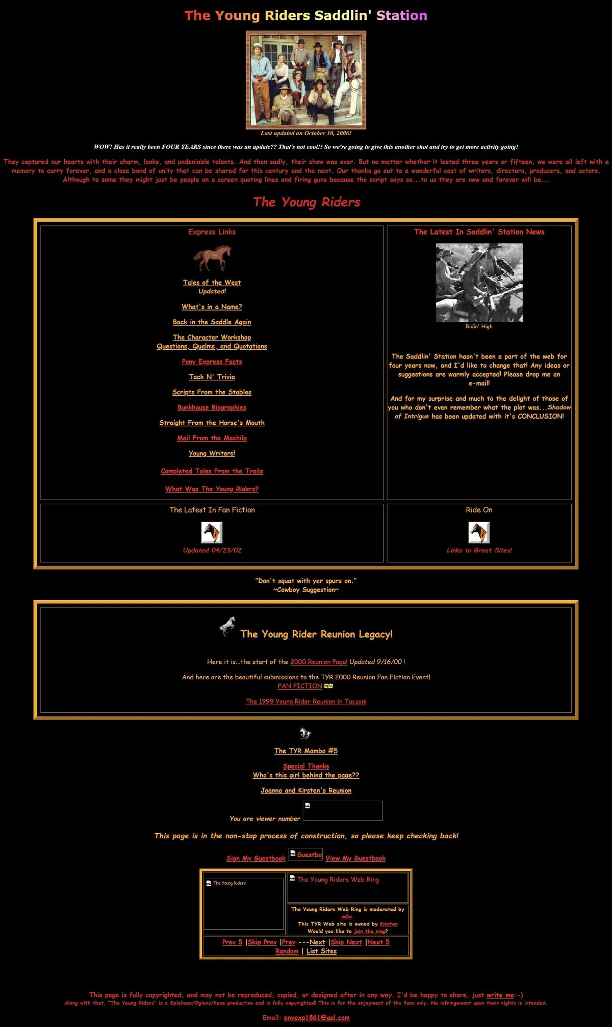 Young Riders Fansites | The Young Riders Wiki | Fandom