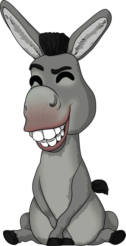 Shrek Donkey Sad Face Clipart
