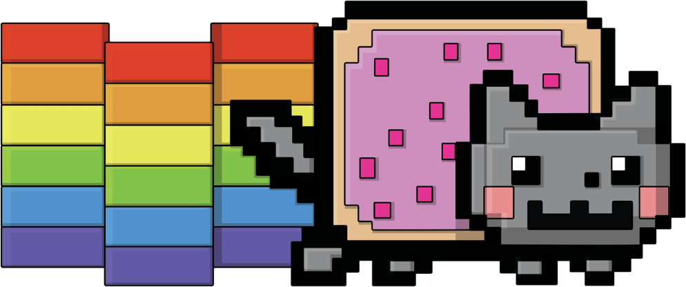 Nyan Cat Troll Face Gif