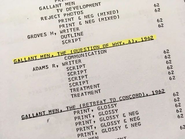 Unproduced Episodes of "The Gallant Men" | The Gallant Men Wiki | Fandom