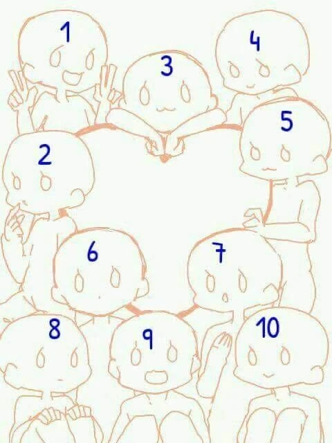 Chibi Group Of Friends Base