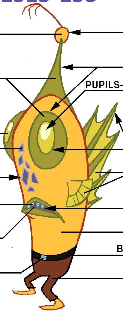 Angler fish (yellow) | THE ADVENTURES OF GARY THE SNAIL Wiki | Fandom