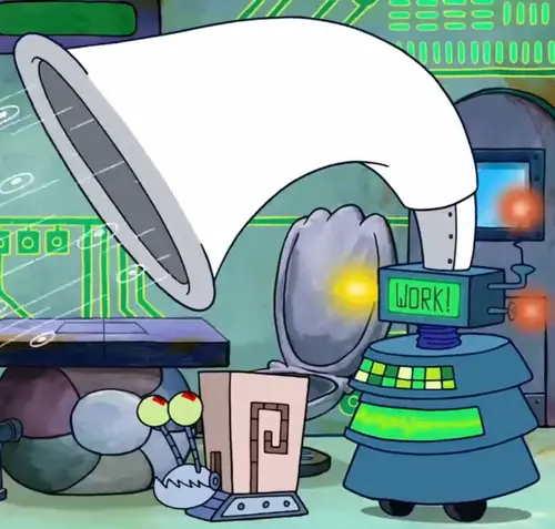 SpongeBot's alarm clock robot | THE ADVENTURES OF GARY THE SNAIL Wiki ...