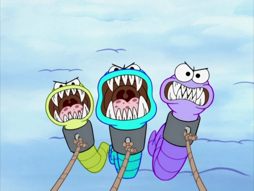 Mr. Krabs' worms | THE ADVENTURES OF GARY THE SNAIL Wiki | Fandom