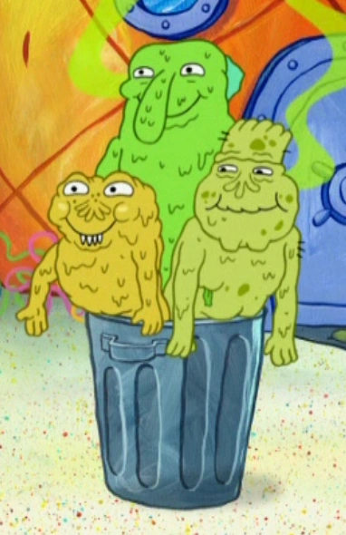 Slimy trash can creatures | THE ADVENTURES OF GARY THE SNAIL Wiki | Fandom