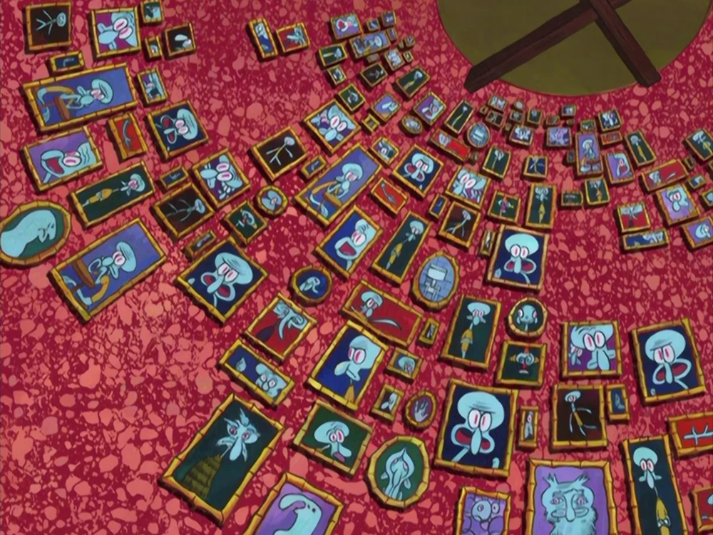 Squidward's self-portaits | THE ADVENTURES OF GARY THE SNAIL Wiki | Fandom