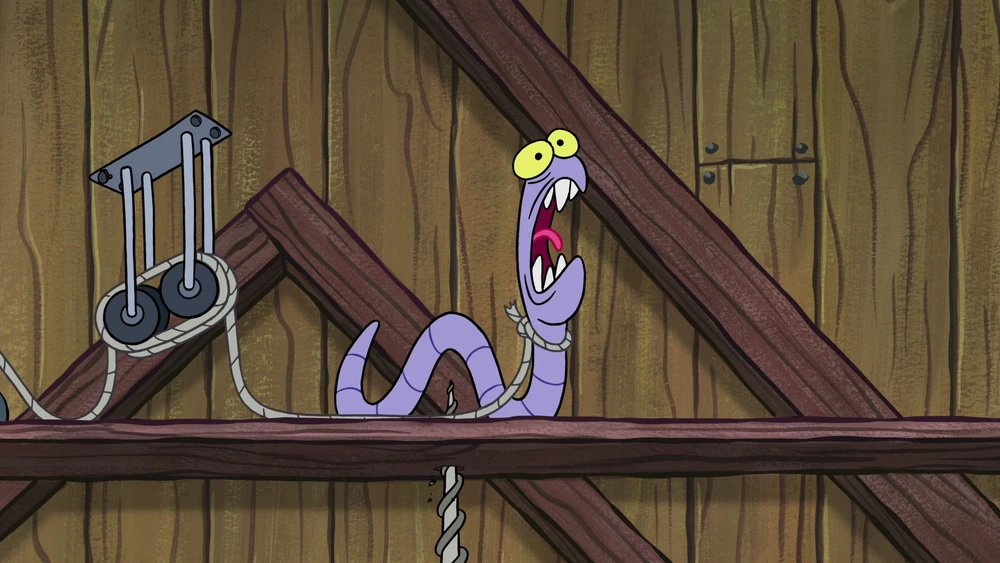 Unnamed purple worm | THE ADVENTURES OF GARY THE SNAIL Wiki | Fandom