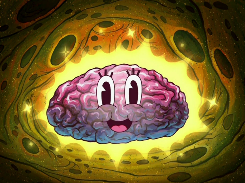SpongeBob's brain | THE ADVENTURES OF GARY THE SNAIL Wiki | Fandom