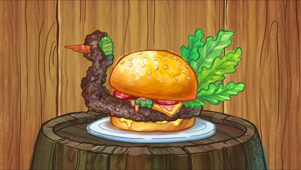 Triple tryptophan turkey Krabby Patty | THE ADVENTURES OF GARY THE ...