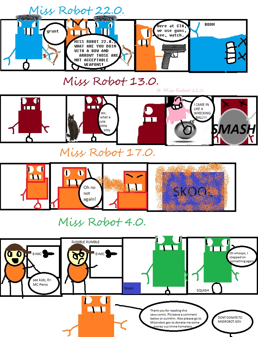 Comic 186: Miss Robot Models | The air ride group Wiki | Fandom