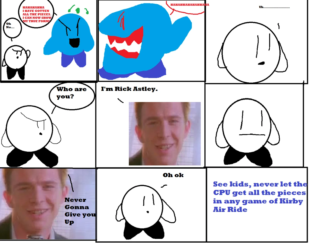 Comic 201: BLUE KIRBYS TRUE POWERS! | The air ride group Wiki | Fandom