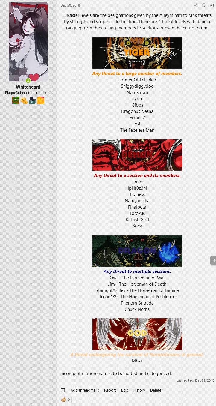 Threats to NarutoForums | The Alley Wiki | Fandom