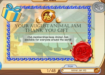Monthly Member Gift | The Animal Jam Wiki | Fandom