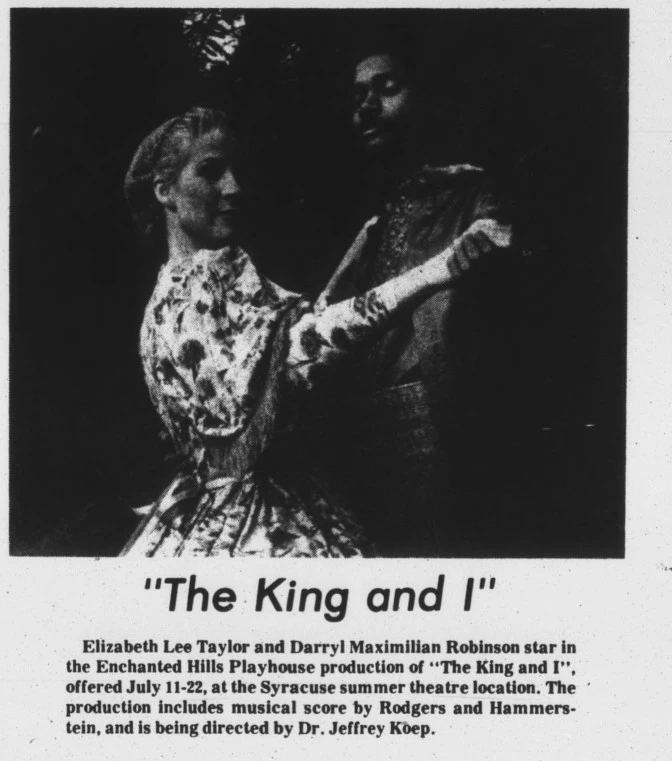 Darryl Maximilian Robinson Recalls His King In Rodgers And Hammerstein's "The King And I ...