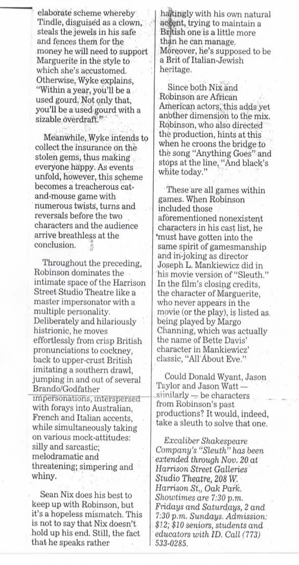 Anthony Shaffer's Sleuth ( 1970 ) | Theatre wiki | Fandom