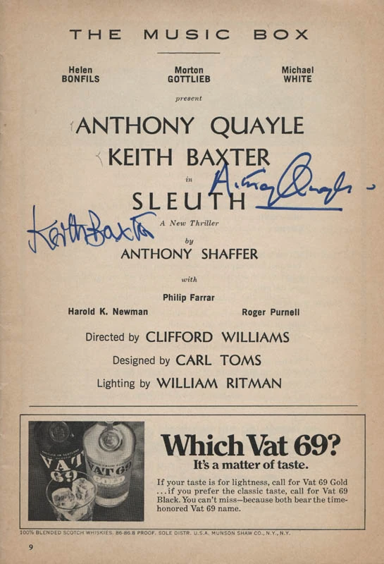 Anthony Shaffer's Sleuth ( 1970 ) | Theatre wiki | Fandom
