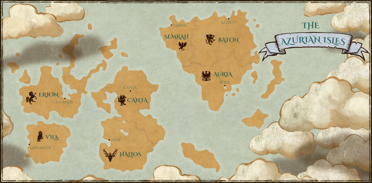 World Map | The Azurian Isles Wiki | Fandom