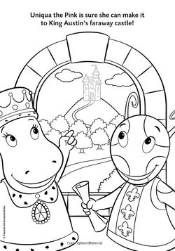 uniqua backyardigans coloring pages