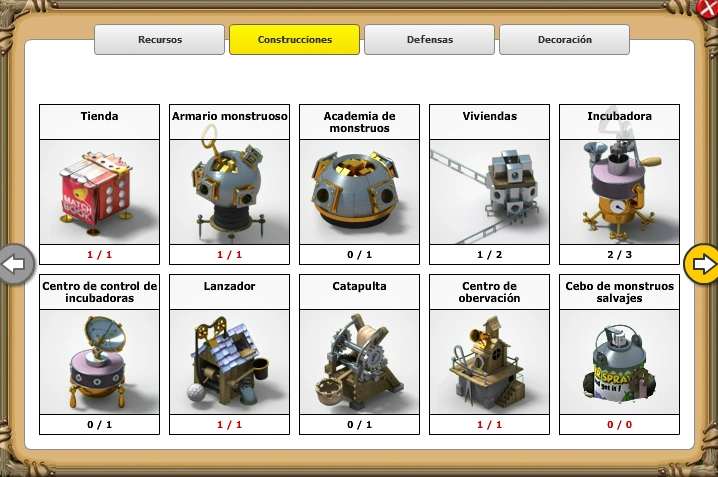 Construcciones | Wiki Backyard Monsters | Fandom